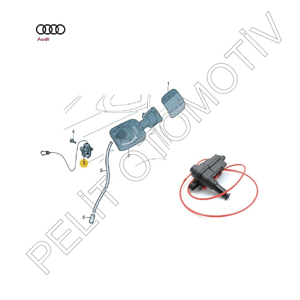 Audi A6 A6Q Depo Kapak Kilit Motoru 8V0862153B (2011-2018) - 958.33 TL ...