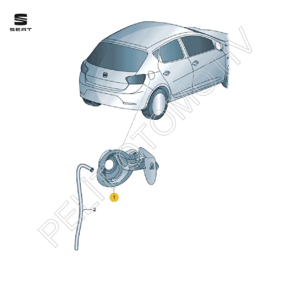 Seat Ibiza Yakıt Depo Kapağı Dış 6J4809905F 2009-2017 - 833.33 TL + KDV
