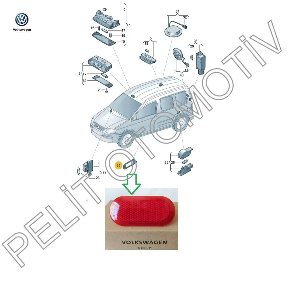 Caddy (2004-2015 Kapı Reflektörü 6Q0947419 - 161.28 TL + KDV