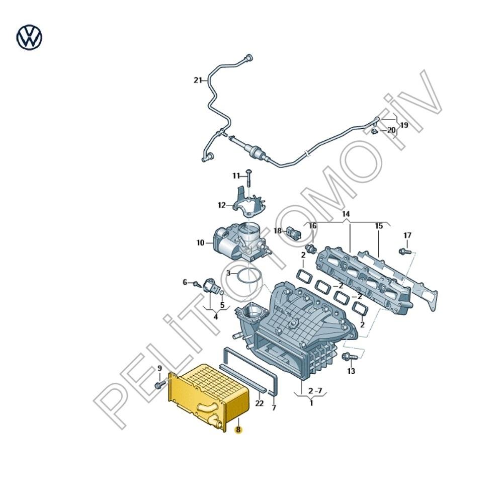 Volkswagen Turbo Intercooler Hava Soğutucu 03F145749C - 2,423.73 TL + KDV