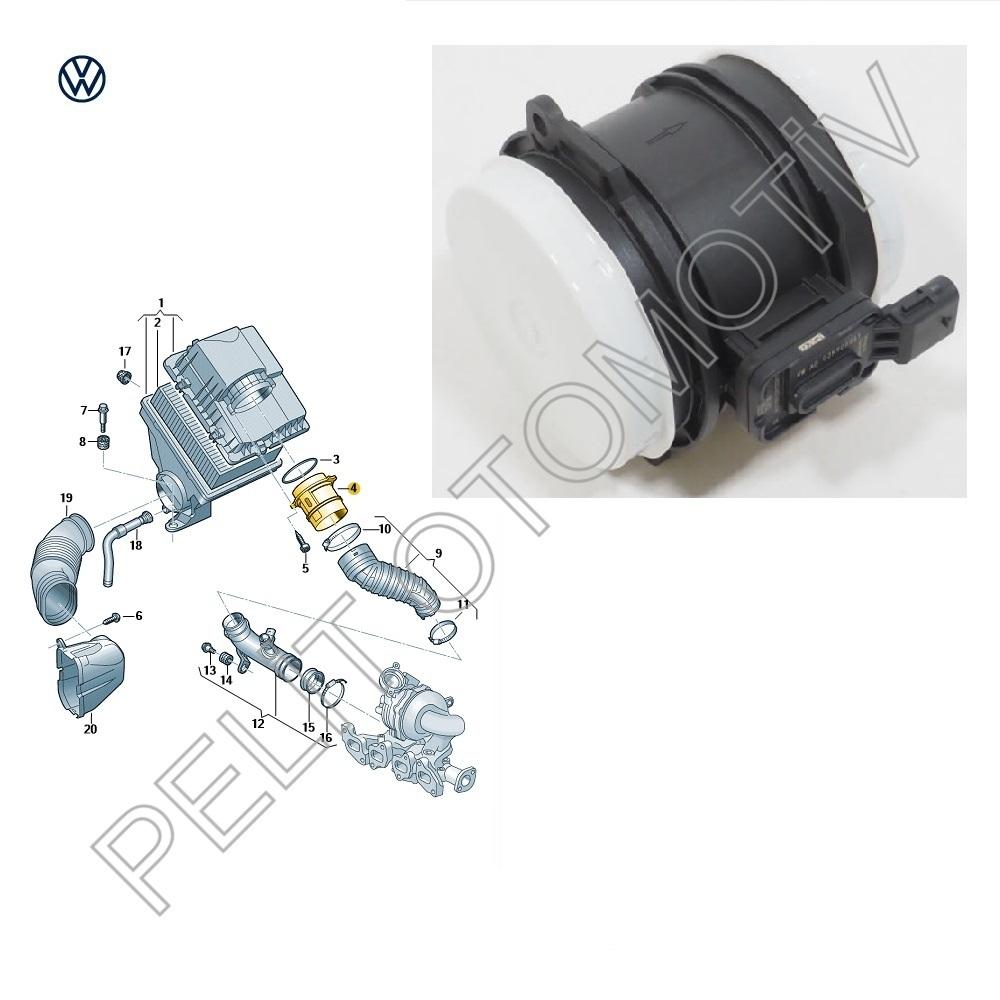 Tiguan Hava Akıs Metre 03N906461 (2016-2024) Orijinal - 3,994.01 TL + KDV