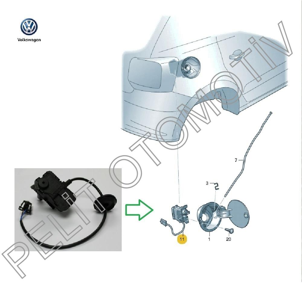 Polo depo kapak kilit motoru 6R0810773F / 6C0810773 - 998.74 TL + KDV